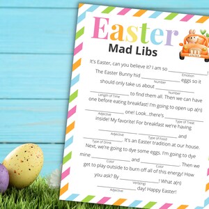 Easter Mad Libs | Printable Easter Game | Easter Activity for Kids and ...