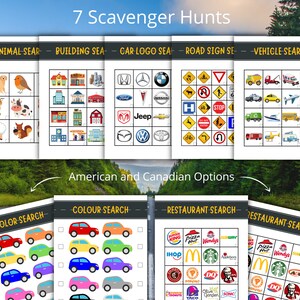 Road Trip Scavenger Hunts Road Trip Games Printable Activities for ...