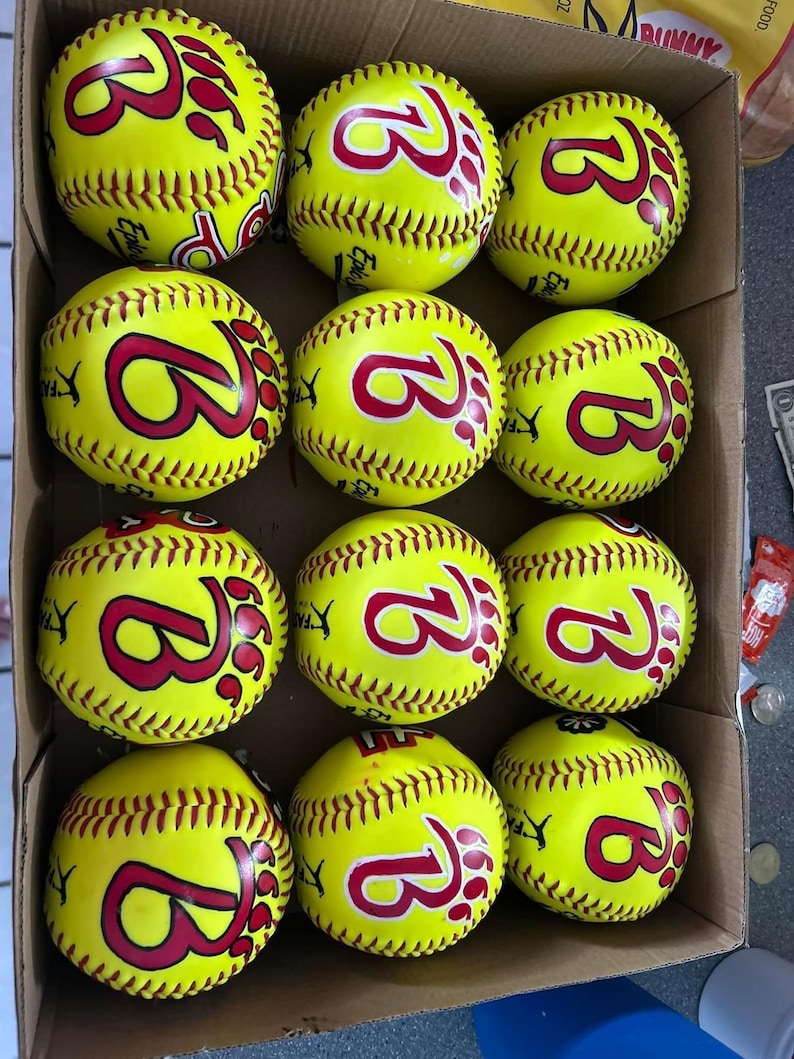 Custom Painted Softballs - Etsy
