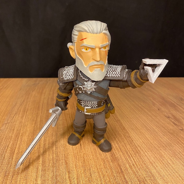 The Witcher Statues - Etsy