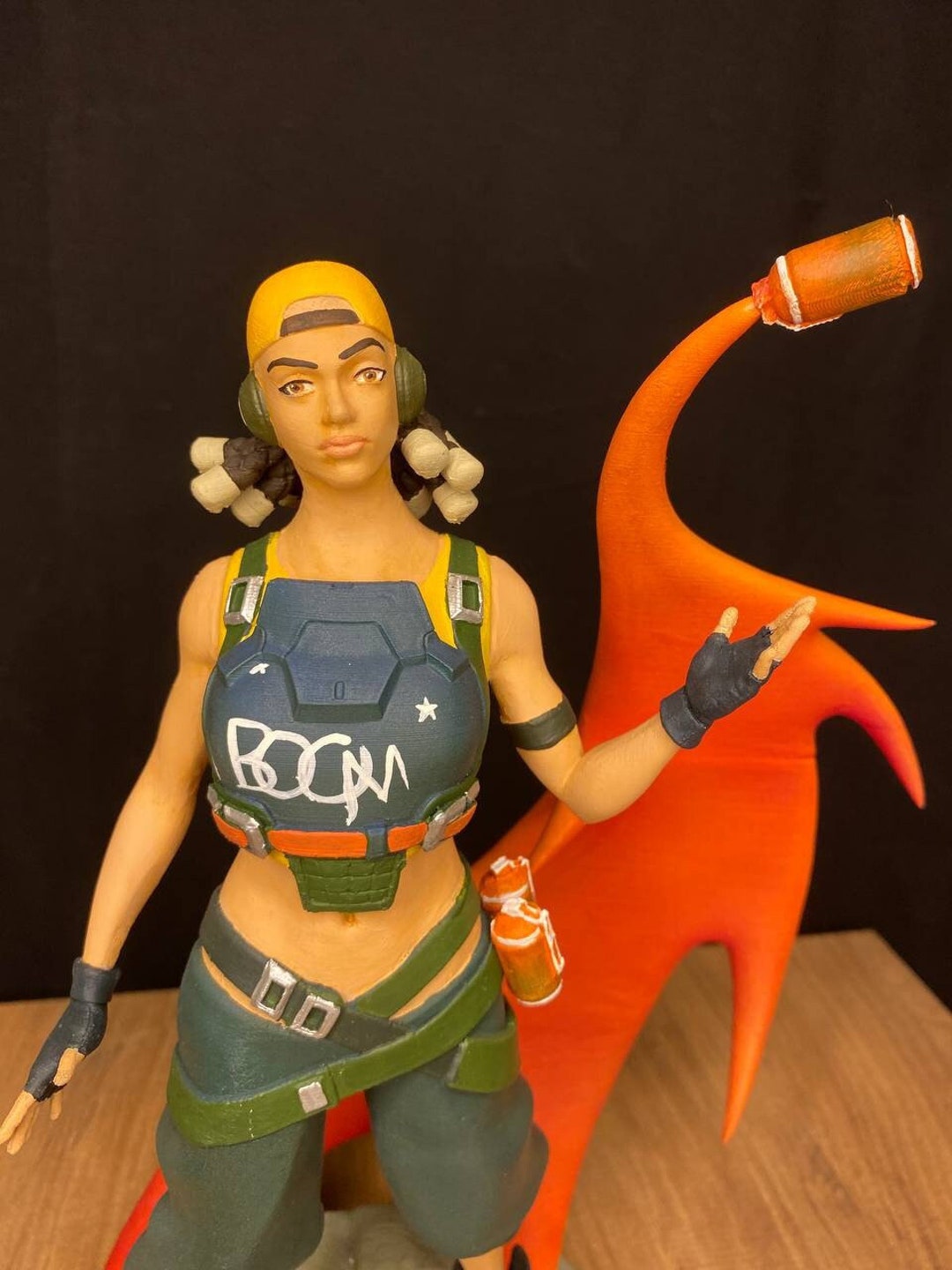 Valorant Raze Statue, Valorant Handmade Painting, Valorant Raze ...