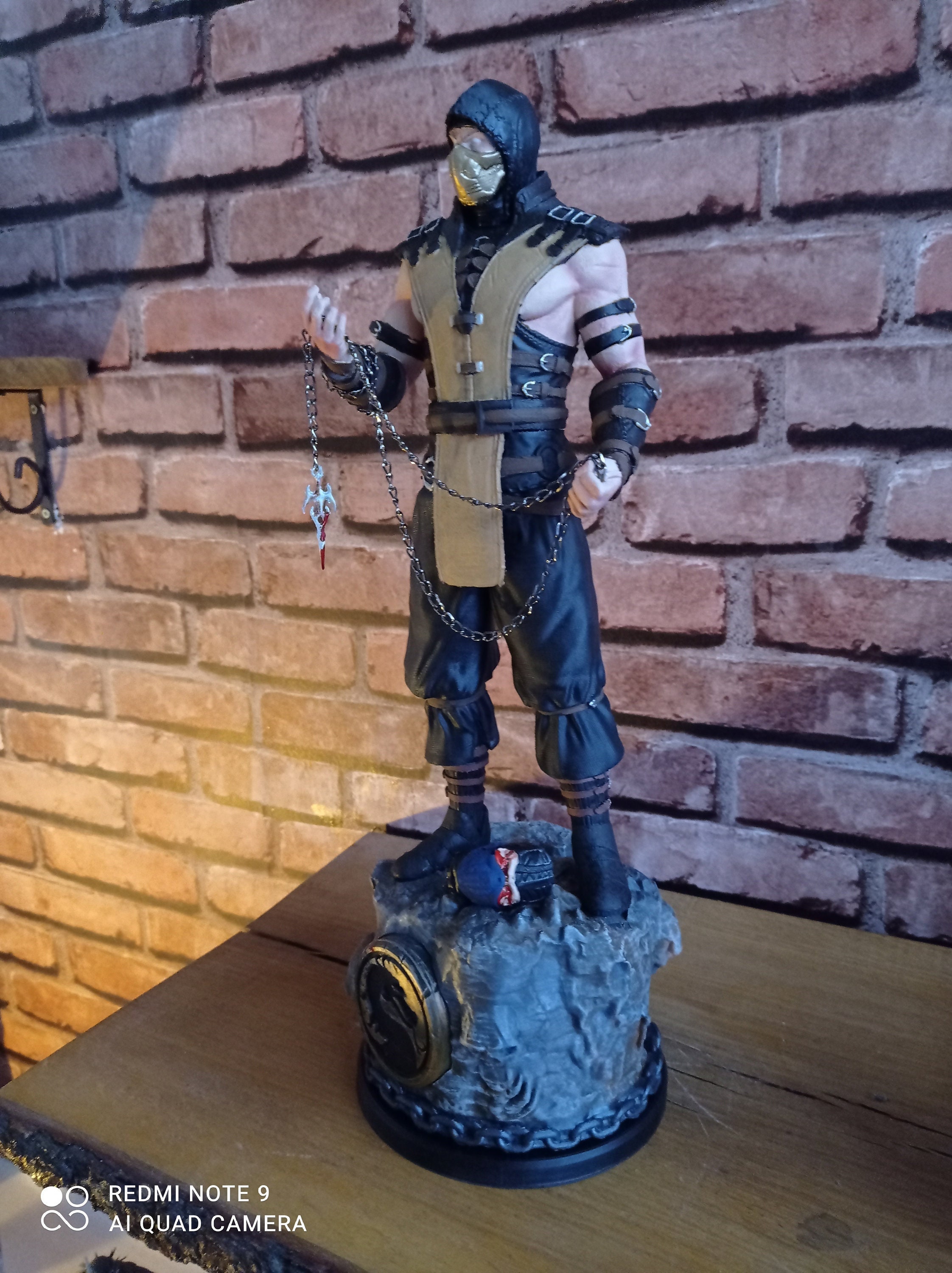 Mortal Kombat Scorpion Statue 15'' Scorpion | Etsy