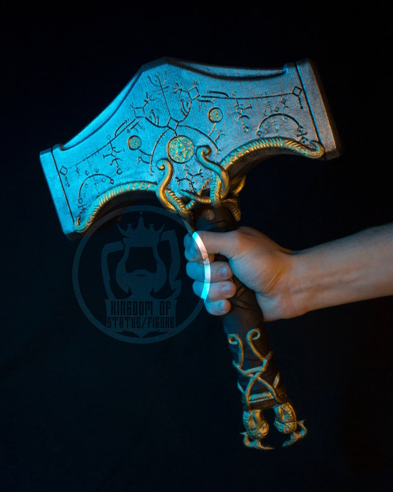 God of War Mjolnir Kratos Statue Thor Hammer Kratos Cosplay - Etsy