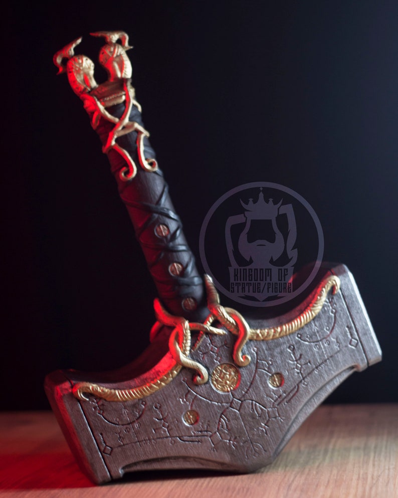 God of War Mjolnir Kratos Statue Thor Hammer Kratos Cosplay - Etsy