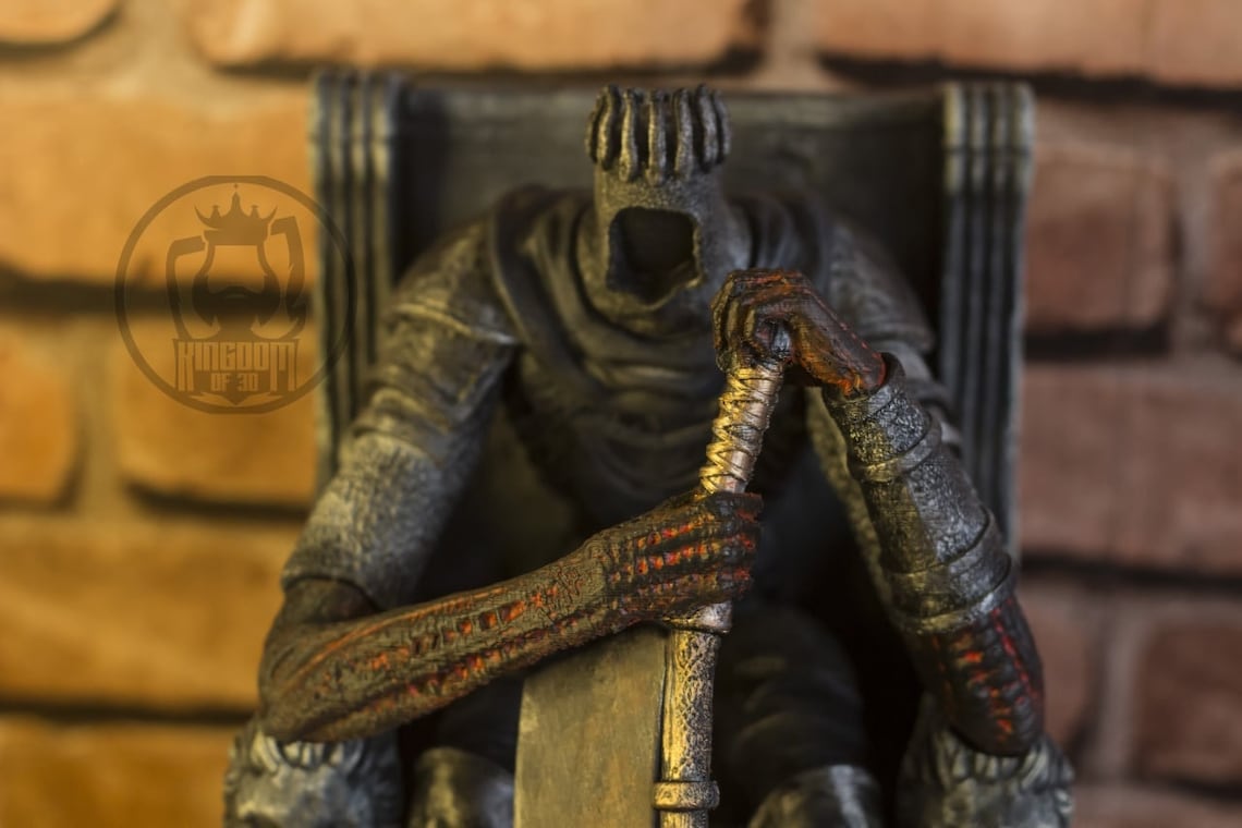 Dark Souls Yhorm the Giant Figure Yhorm on Throne Figure - Etsy