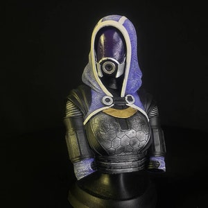 Tali'zorah Nar Rayya Bust, Mass Effect 3 Statue, Professional Handmade ...