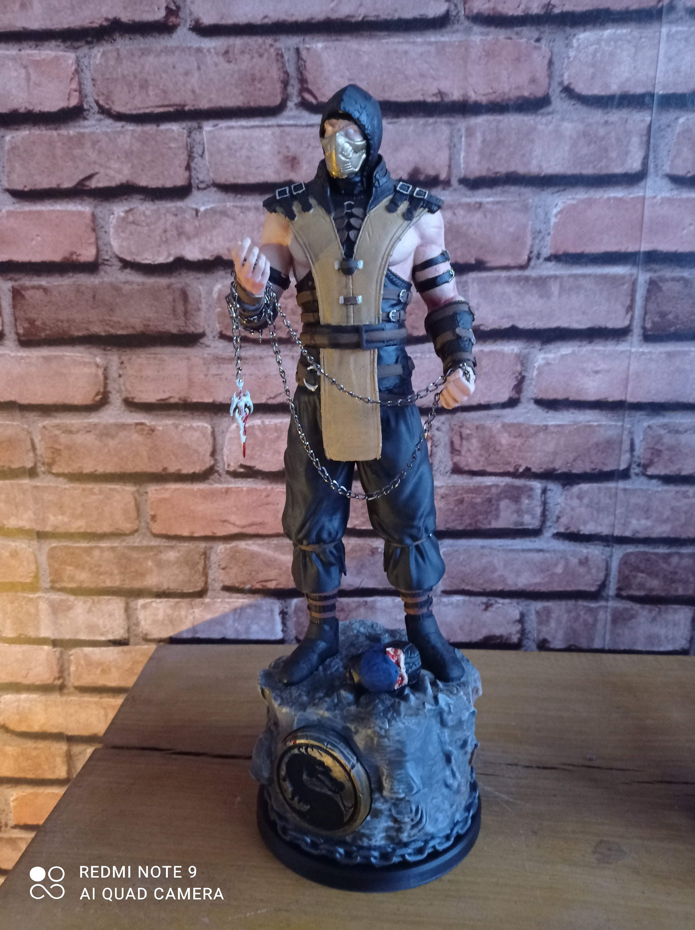 Mortal Kombat Scorpion Statue 15'', Scorpion Figurines, Home Decoration ...