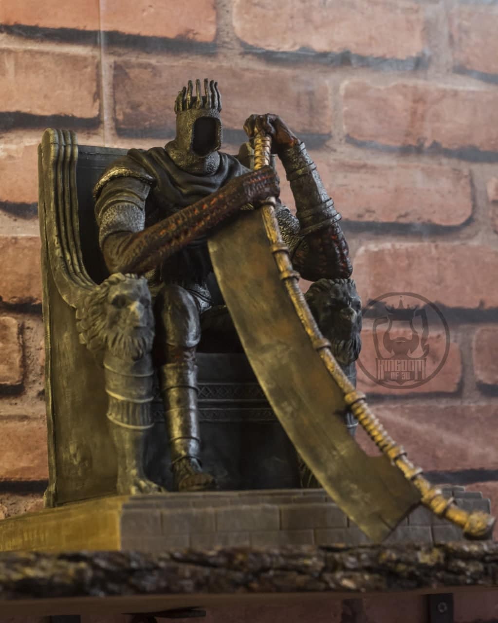 Dark Souls Yhorm the Giant Figure Yhorm on Throne Figure - Etsy