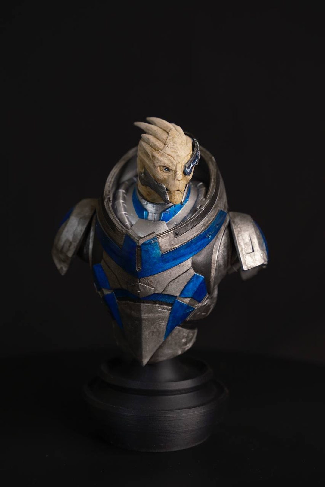 Mass Effect Statue, Garrus Vakarian Bust, Collectible Handmade Art ...