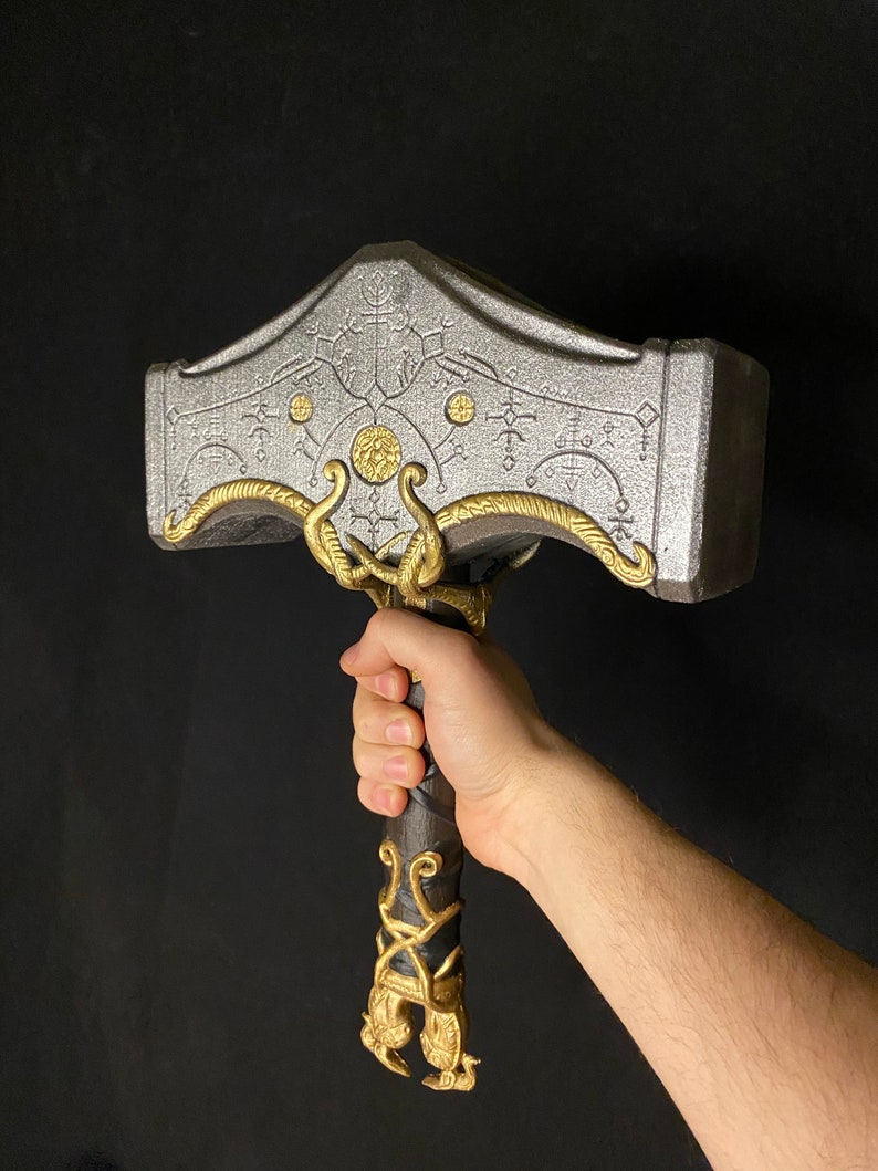 God of War Mjolnir, Kratos Statue, Thor Hammer, Kratos Cosplay Item, 22 ...