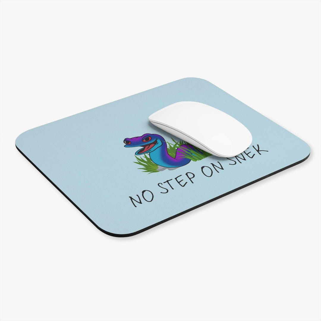 SNEK Mousepad 'no Step on Snek' Meme Mouse Pad, Funny Gaming Desk Mat ...