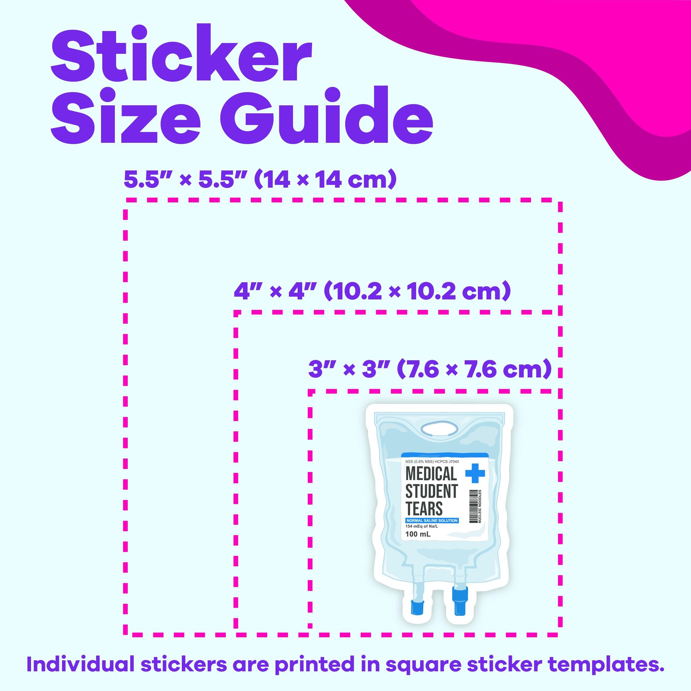 Medical Student Tears Sticker | Doctor Sticker, Med Student Sticker ...