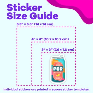 PCR Cocktail Sticker | Funny Chemistry Sticker, Biology Sticker ...