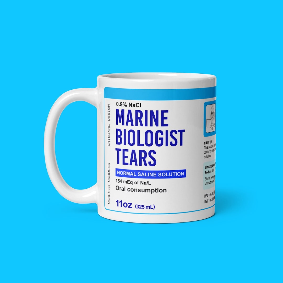 Marine Biologist Tears Mug Marine Biology Mug, Marine Biologist Gift ...