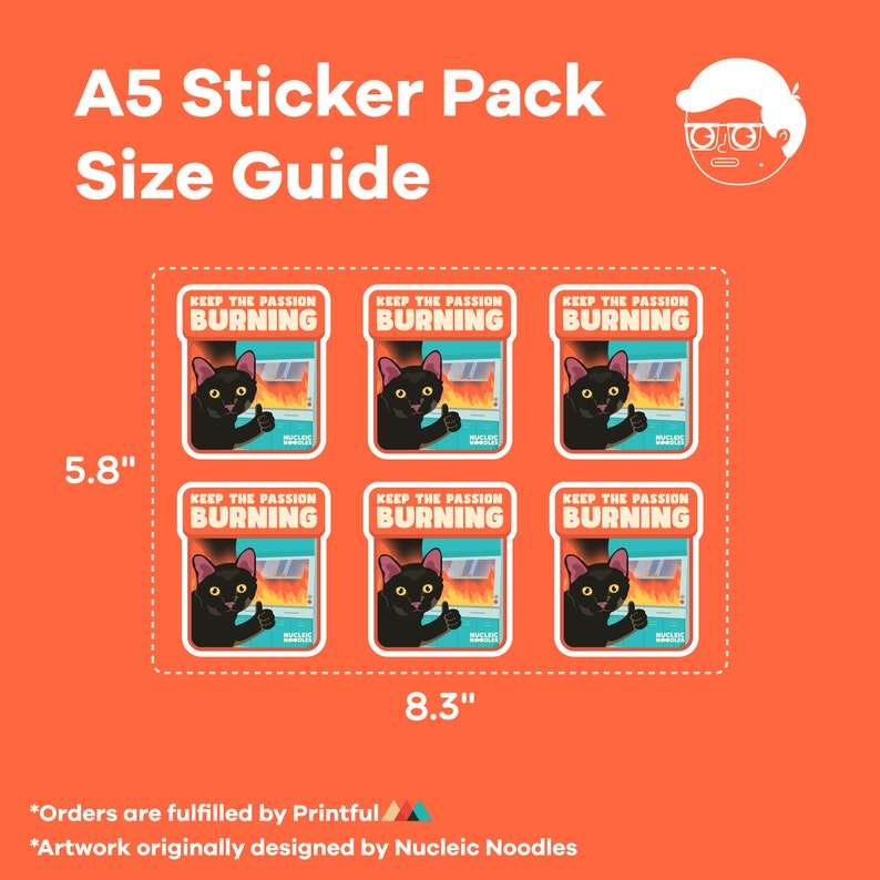 Keep the Passion Burning Sticker Science Sticker Pack - Etsy