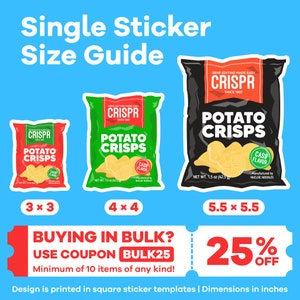CRISPR Potato Crisps Sticker Biology Sticker, Microbiology Sticker ...