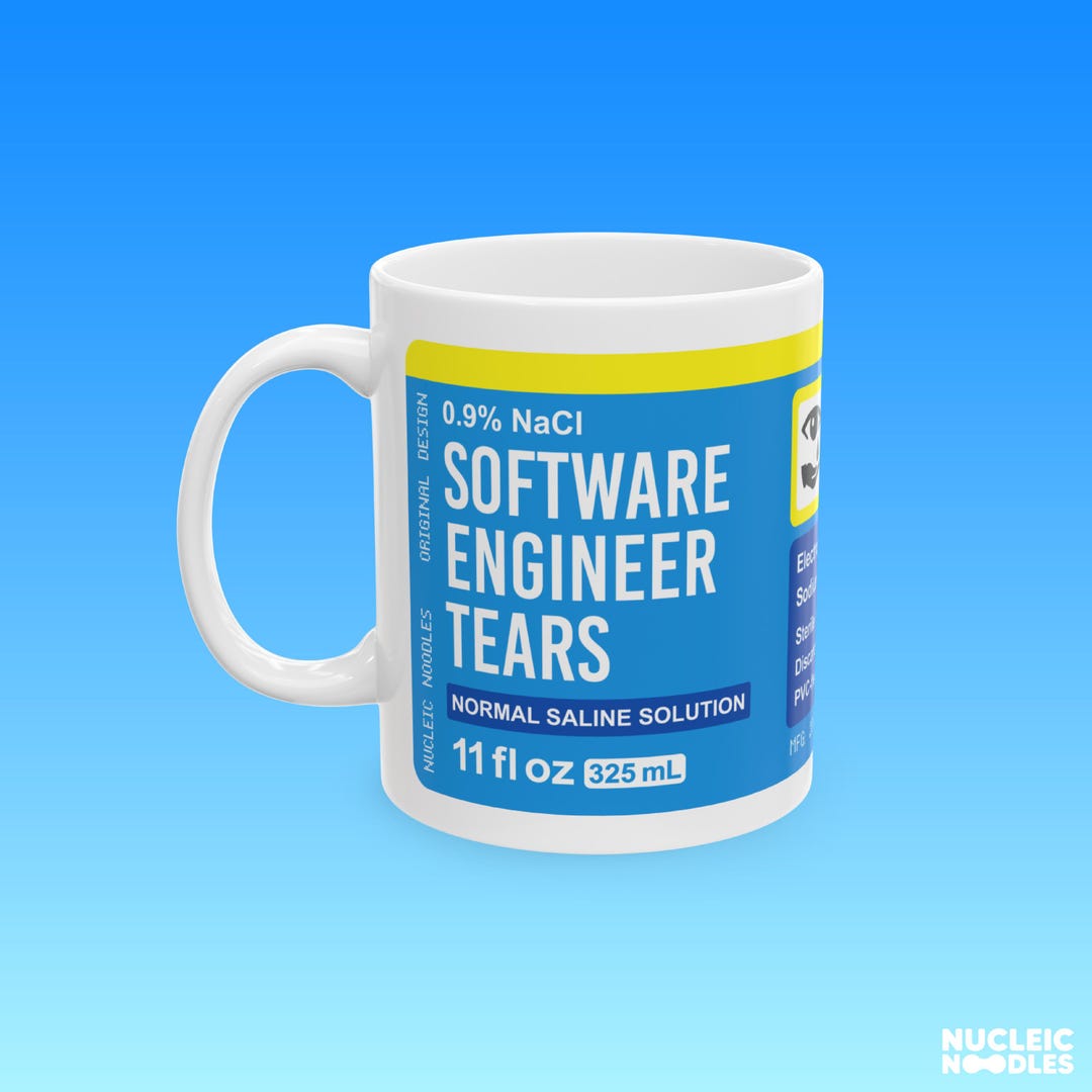 Software Engineer Tears Mug | Software Engineer Gift, Programmer Gift, Software Developer Mug ...