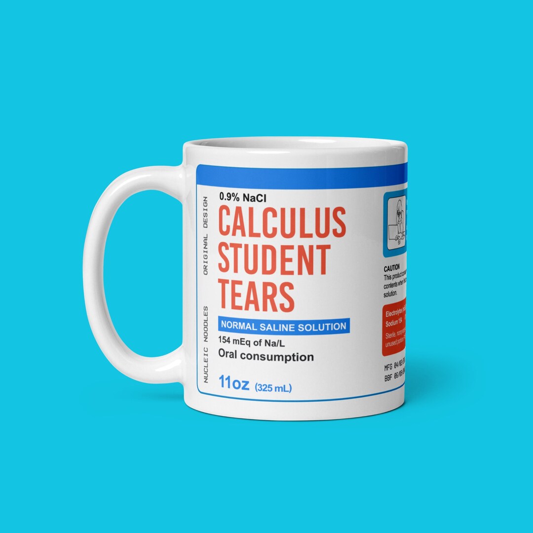Calculus Student Tears Mug Funny Gift for Math Teacher - Etsy