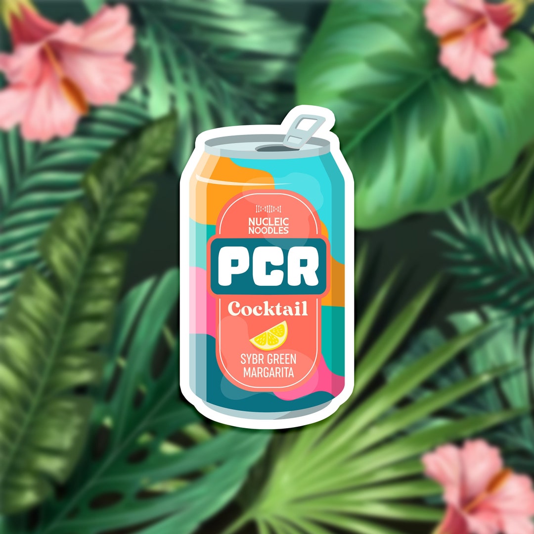 PCR Cocktail Sticker Funny Chemistry Sticker, Biology Sticker, Science ...