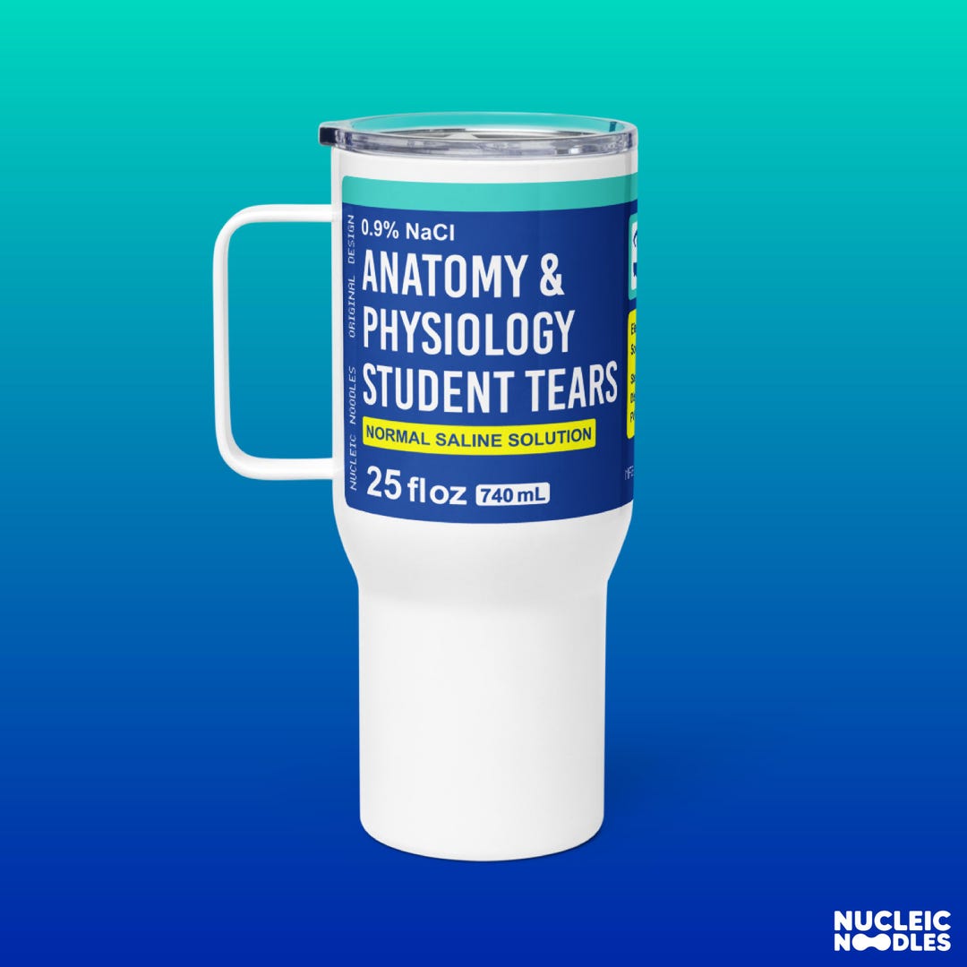 Anatomy & Physiology Student Tears Tumbler | Medical Student Gift ...