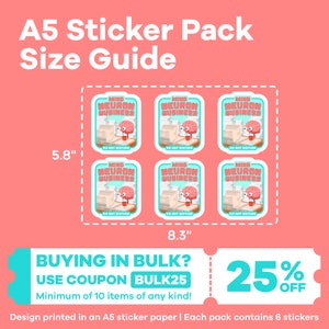 Mind Neuron Business Sticker Science Sticker Pack, Neuroscience Gift ...