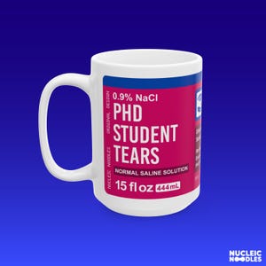 Phd Student Tears Mug | Funny Phd Student Gift, Doctorate Student Gift ...