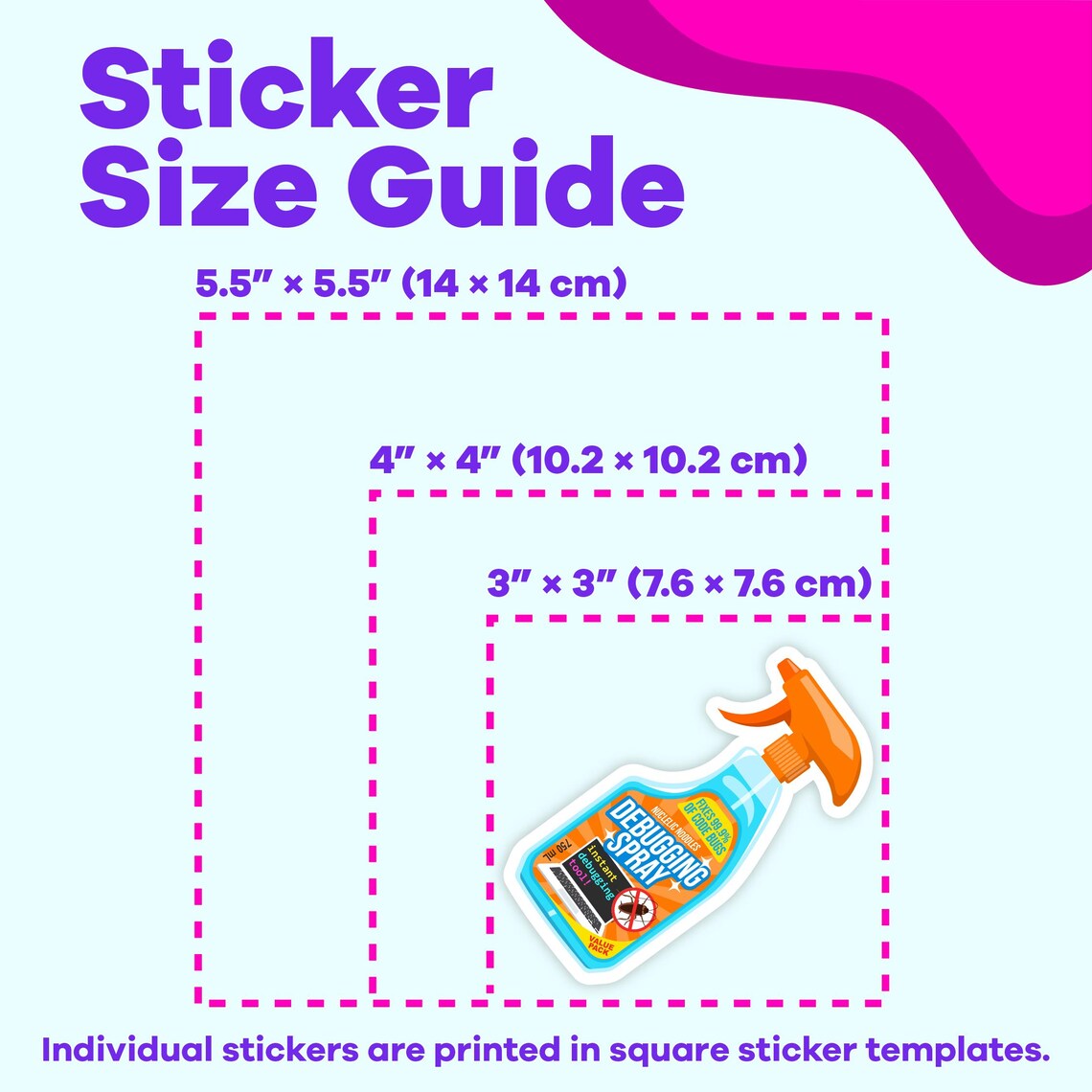 Debugging Spray Sticker | Funny Programmer Sticker, Computer Science ...
