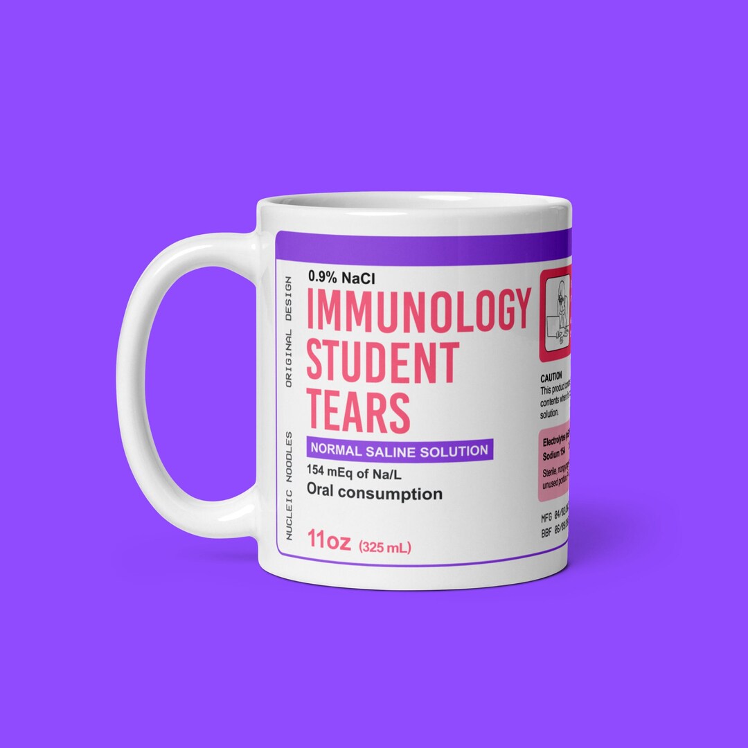 Immunology Student Tears Mug Immunology Mug, Immunology Gift ...