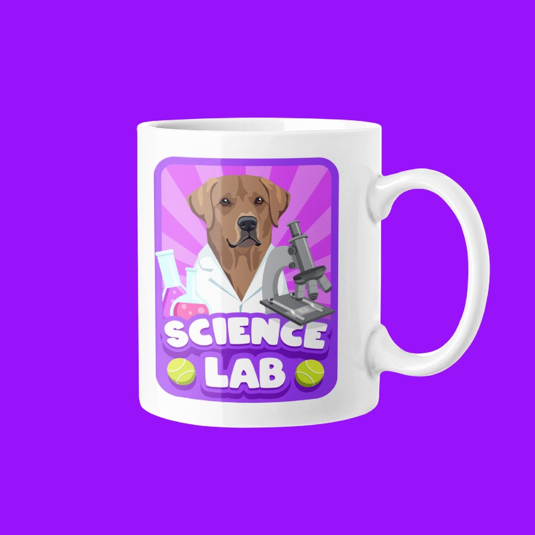 Science Lab Mug | Labrador Retriever Mug, Science Mug, Biology Mug ...
