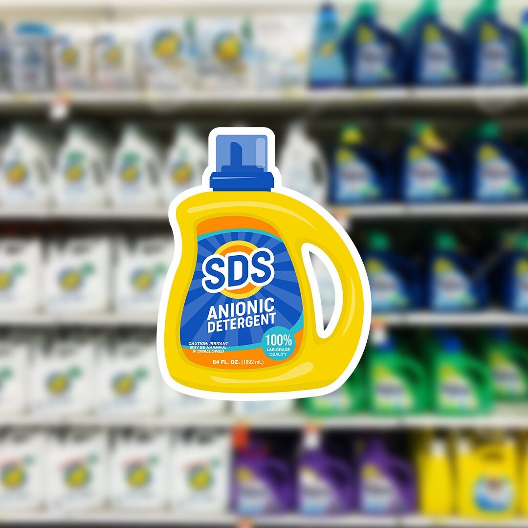 SDS Anionic Detergent Sticker Funny Science Sticker - Etsy