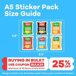 CRISPR Potato Crisps Sticker Biology Sticker, Microbiology Sticker ...