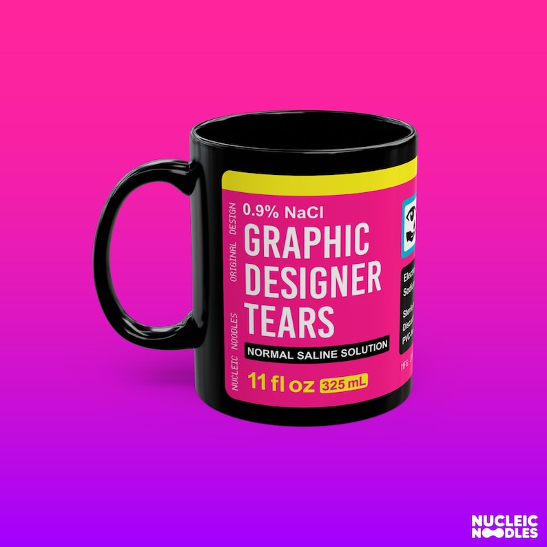 Graphic Designer Tears Mug | Funny Digital Artist Gift, Graphic ...