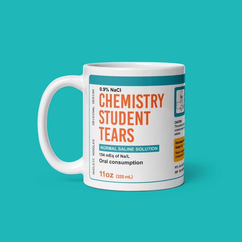 Chemistry Student Tears Mug Science Mug STEM Gift - Etsy