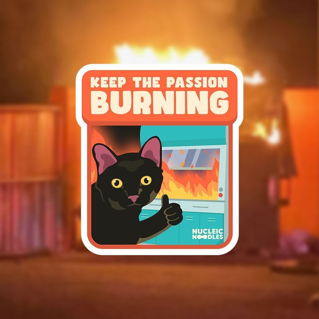 Keep the Passion Burning Sticker Science Sticker Pack - Etsy