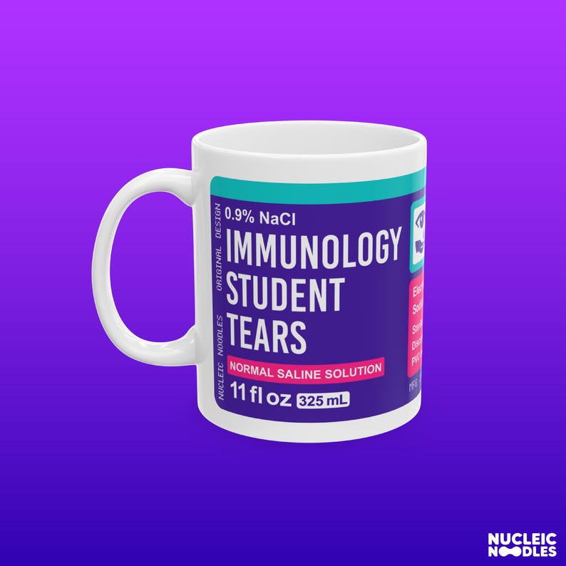 Immunology Student Tears Mug | Immunology Mug, Immunology Gift ...