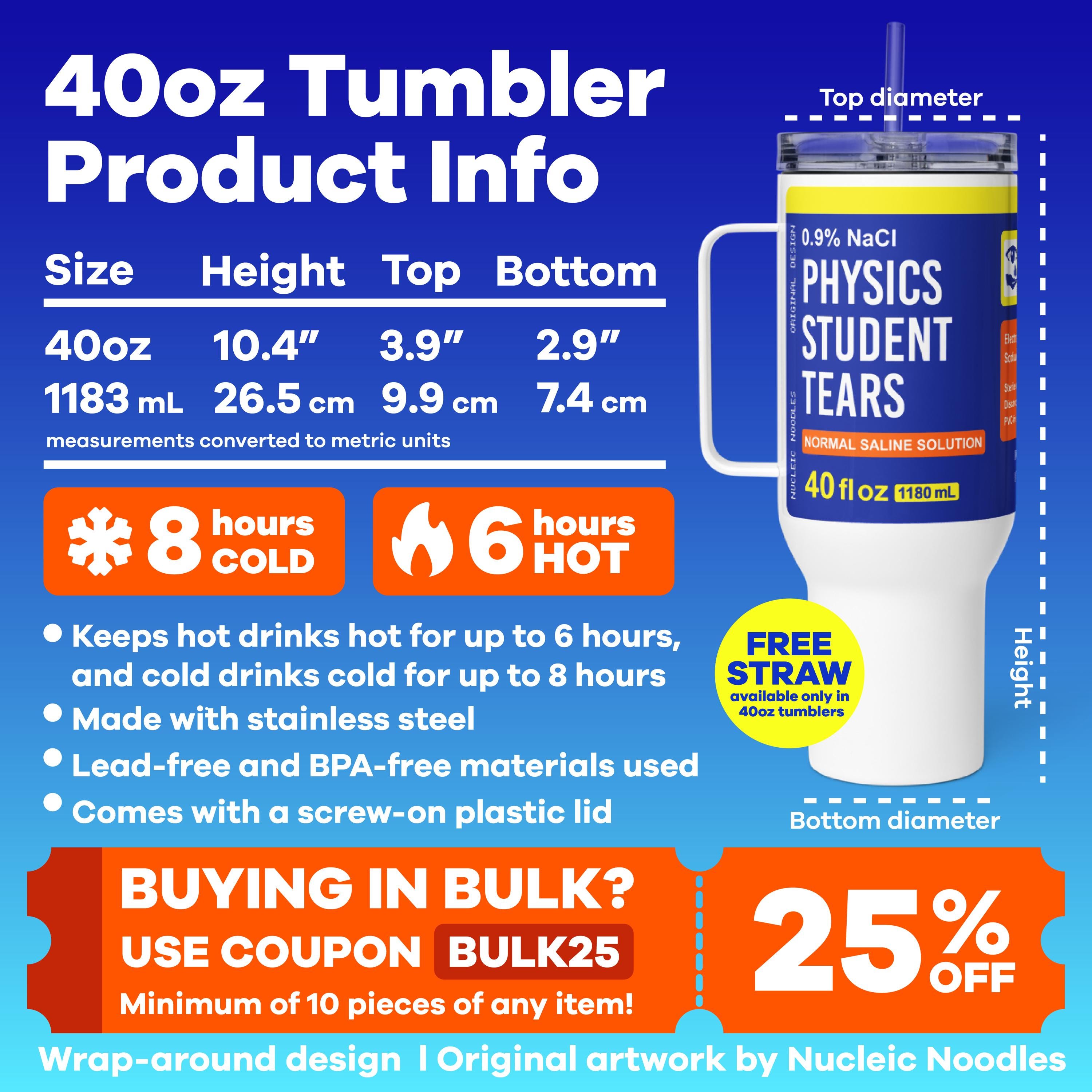Physics Student Tears Tumbler | Physics Teacher Gift, Physics Major ...