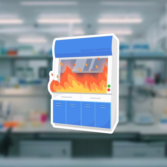 Burning Fume Hood Sticker Dumpster Fire Sticker Funny - Etsy