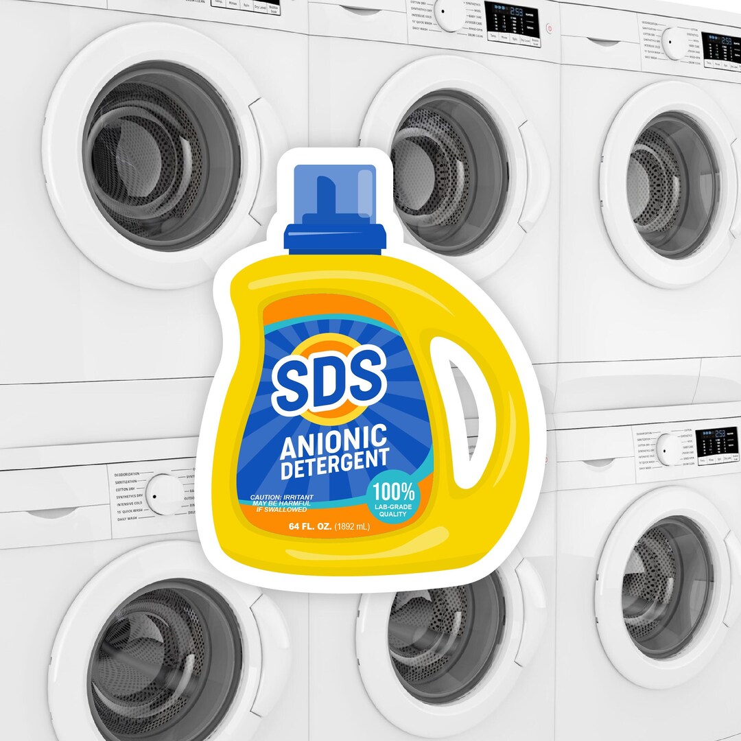 SDS Anionic Detergent Sticker | Funny Science Sticker, Chemistry ...