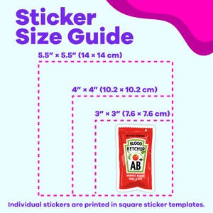 Blood Ketchup Sticker | Donate Blood Save a Life, Medical Sticker ...