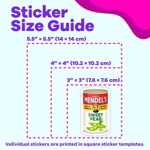 Mendel's Sweet Peas Sticker | Genetics Sticker, Biology Sticker, Funny ...