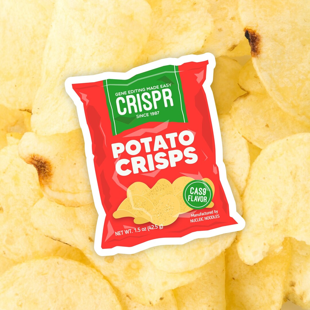 CRISPR Potato Crisps Sticker | Biology Sticker, Microbiology Sticker ...