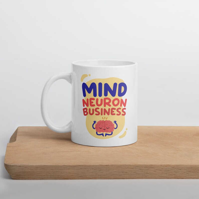 Mind Neuron Business Mug Neuroscience Mug Neuroscience | Etsy