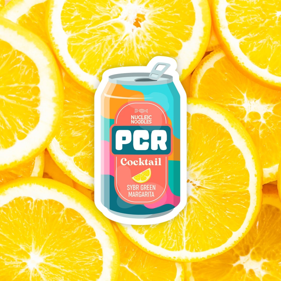 PCR Cocktail Sticker | Funny Chemistry Sticker, Biology Sticker ...