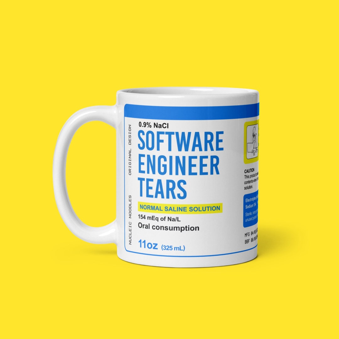 Software Engineer Tears Mug Software Engineer Gift, Programmer Gift, Software Developer Mug ...