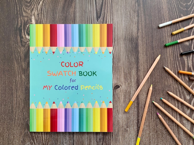 Colored Pencil Swatch Book: Color Sample Journal for Artists, Keep ...