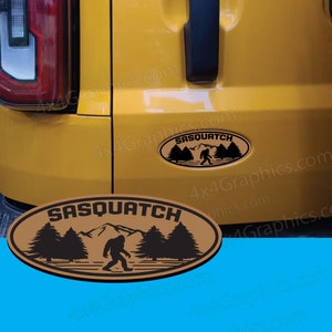 Sasquatch Personalized Custom Name Full or Sport Oval Emblem Badge ...