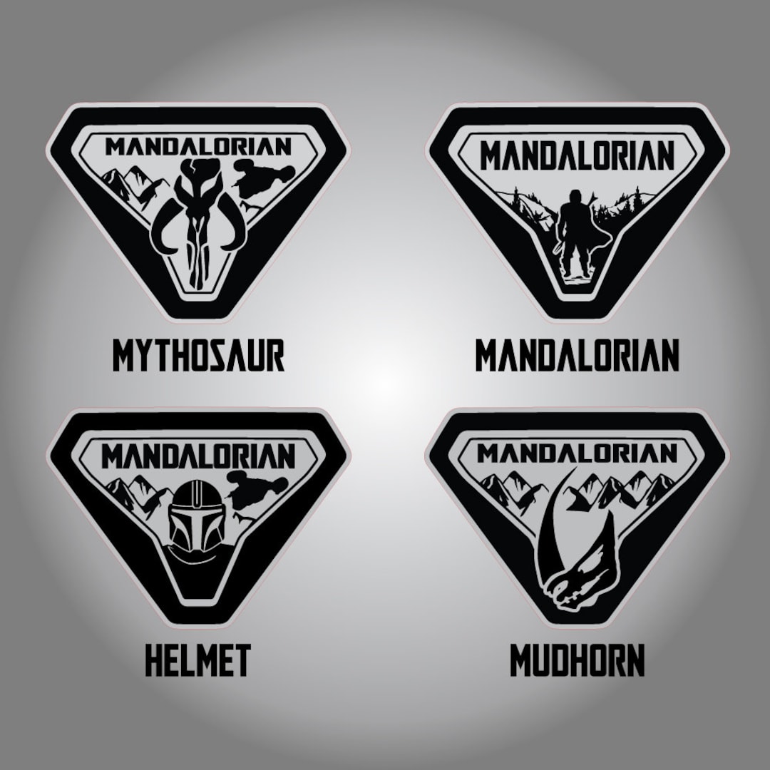 Ford Bronco Mandalorian, Mythosaur, Mudhorn, Razor Crest Emblem Badge ...