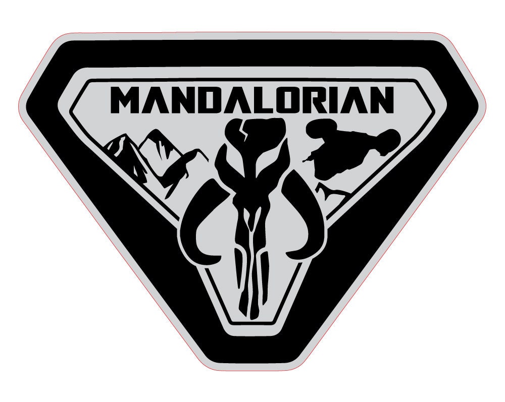 Mandalorian, Mythosaur, Mudhorn, Razor Crest Emblem Badge (SOLD in Pair ...