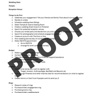 The ULTIMATE LDS Wedding Checklist, 10 Pages, Digital Download, Wedding ...