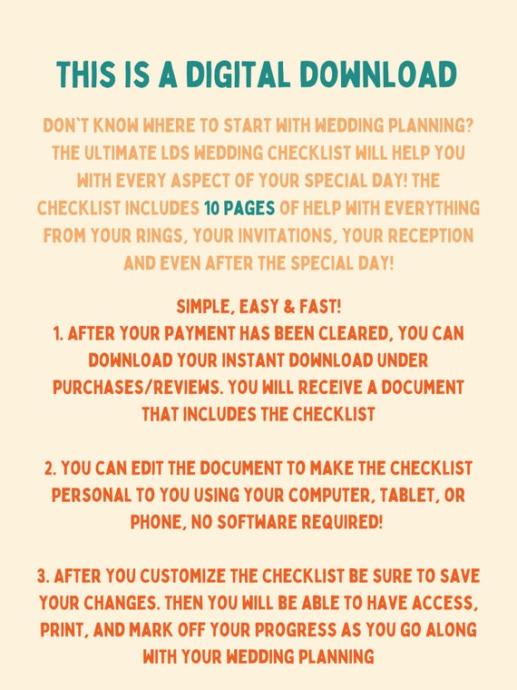 Lds wedding checklist 60 photos - Astyledwedding.com